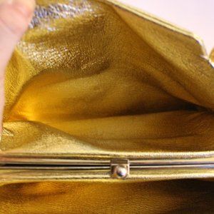 Bags | Vintage Gold Top Handle Handbag Purse Bag | Poshmark